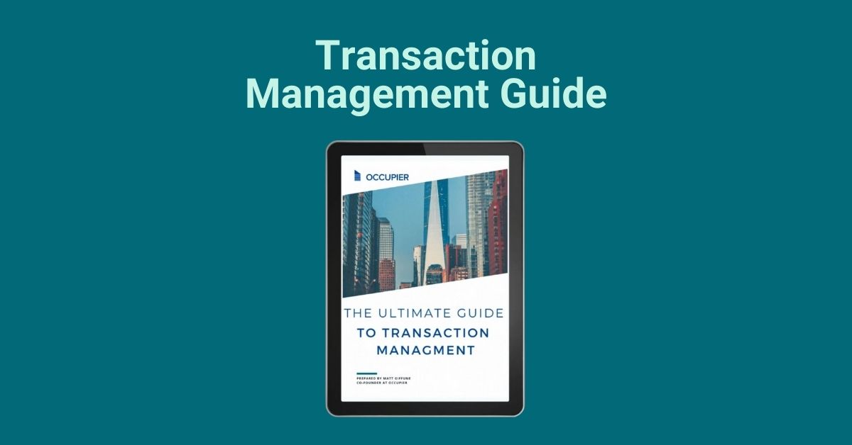 Transaction Management Guide - Occupier
