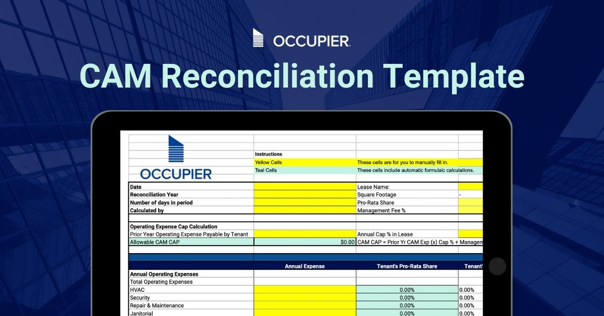 CAM Reconciliation Template - Occupier