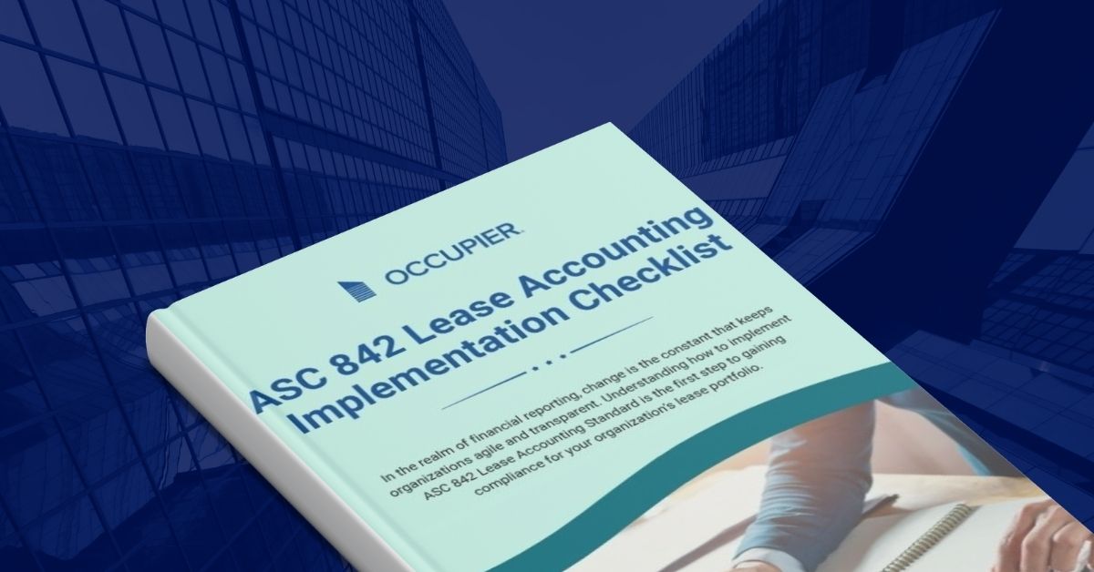 ASC 842 Compliance Checklist - 2025 - Occupier