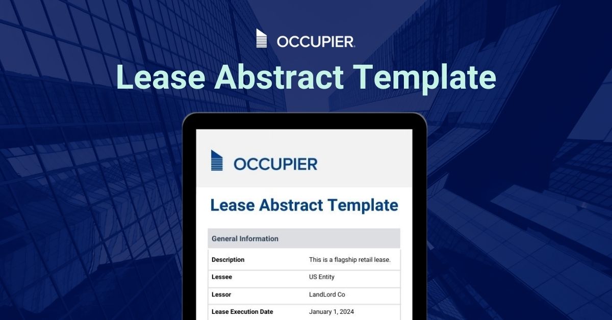 Lease Abstract Template - Occupier
