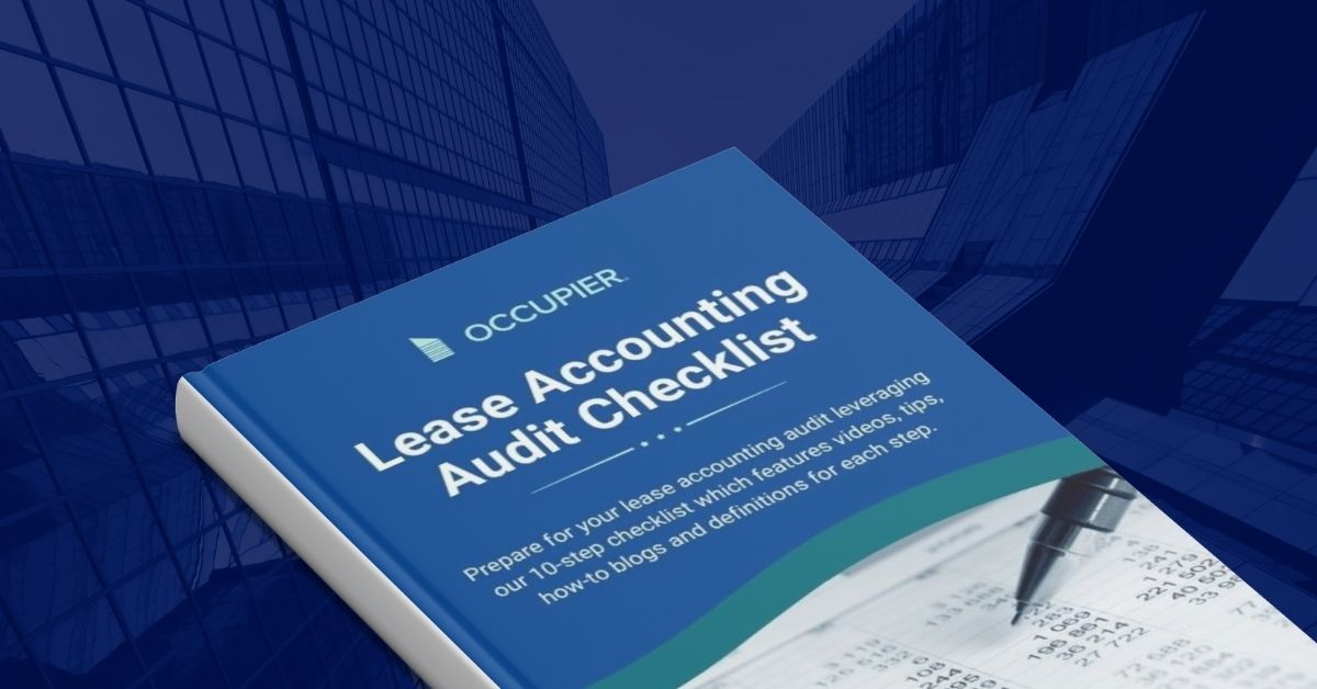Lease Accounting Audit Checklist - Occupier
