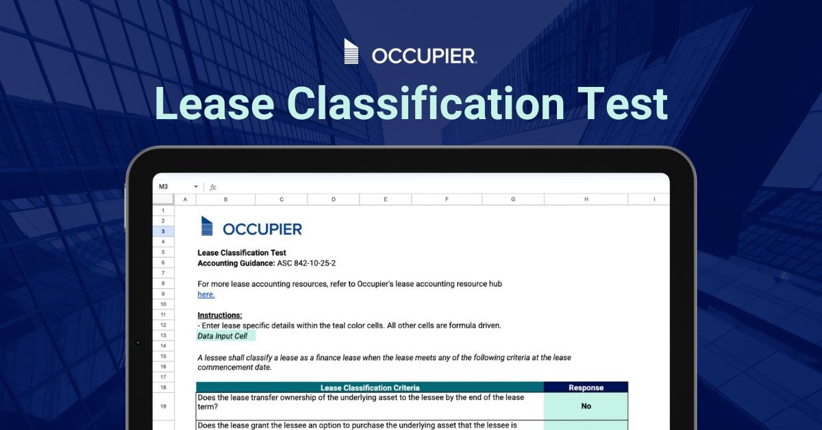 Lease Classification Test - Occupier