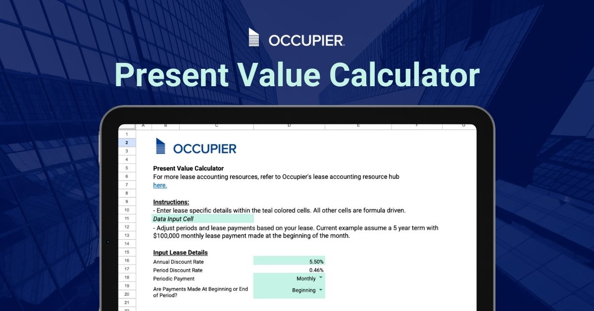 Present Value Calculator - Occupier